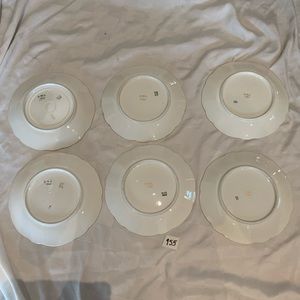 Dining | Vintage Gold Hand Painted 9 In China Plate Set | Poshmark